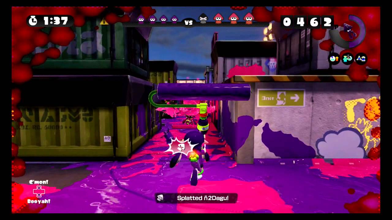Splatoon Gameplay - NA splatfest 4 - turf wars 17 (Krack-On Splat ...