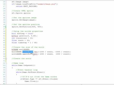 SFML/Box2D Tutorial #01 - Creating the World - YouTube