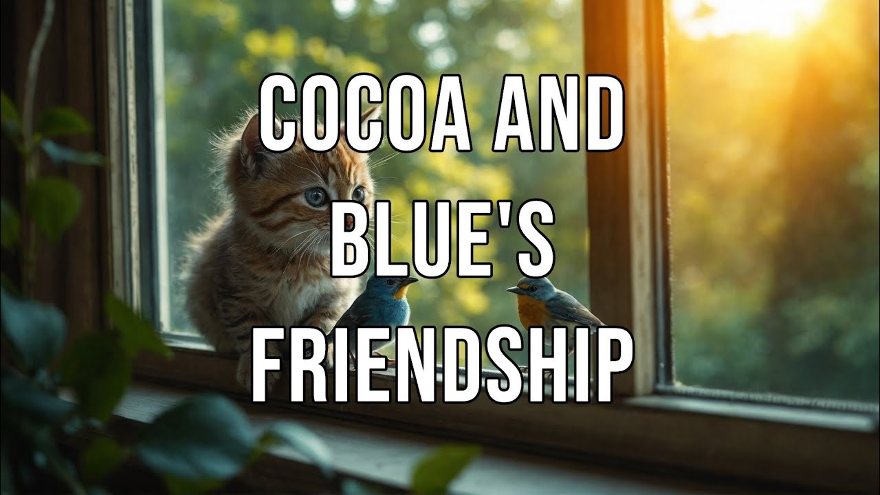 A bedtime story of a baby cat and a little||Cocoa and Blue's Friendship ...