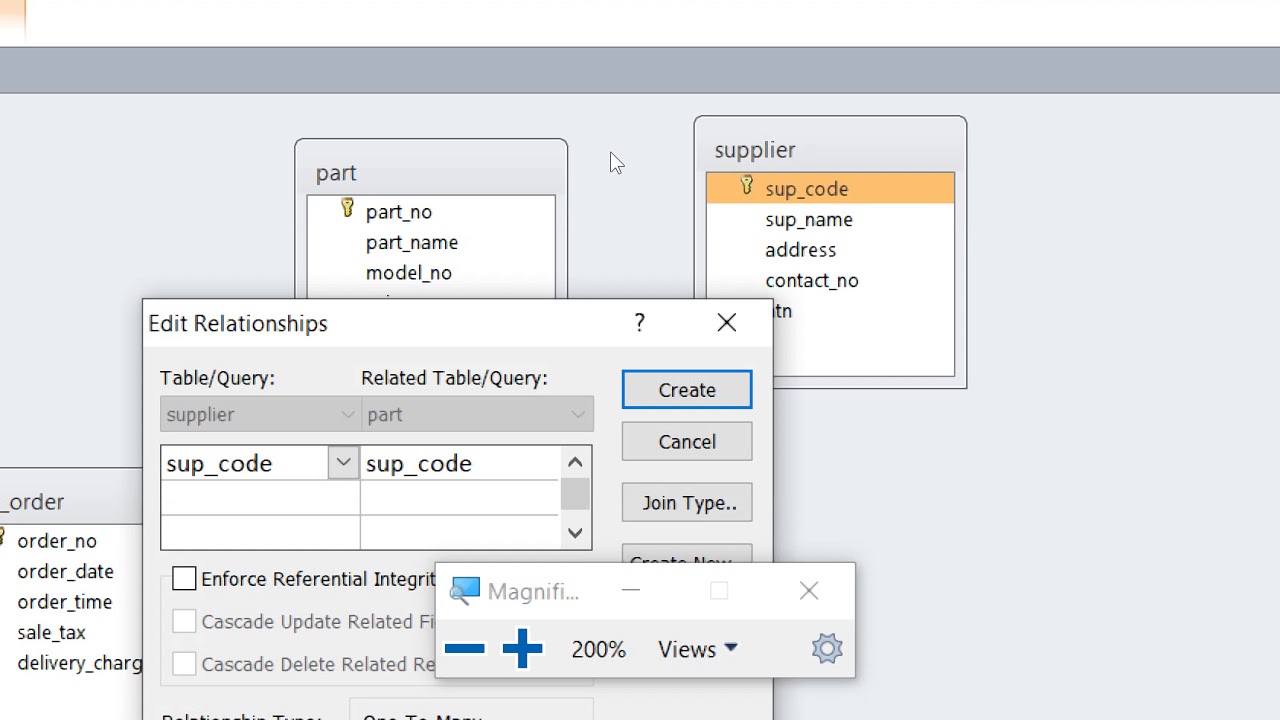 How to Create Relationship in MS Access - YouTube