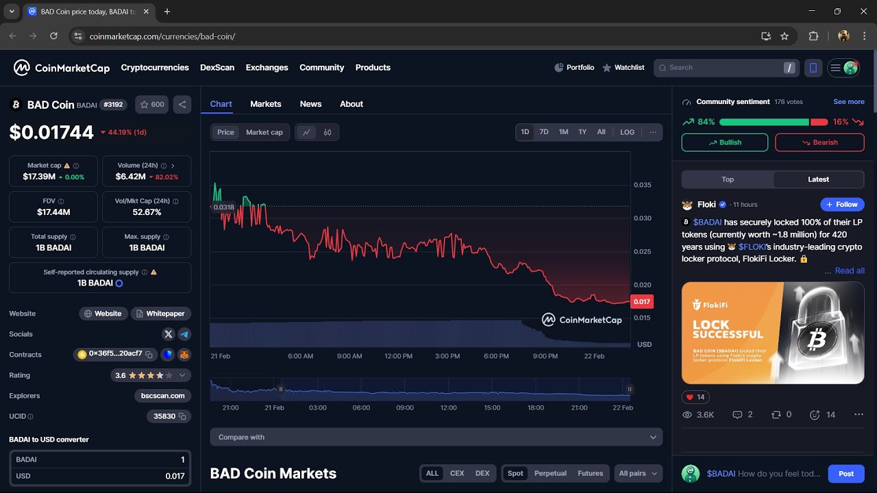 Is BAD Coin ($BADAI) Token Legit or Scam ?? - YouTube