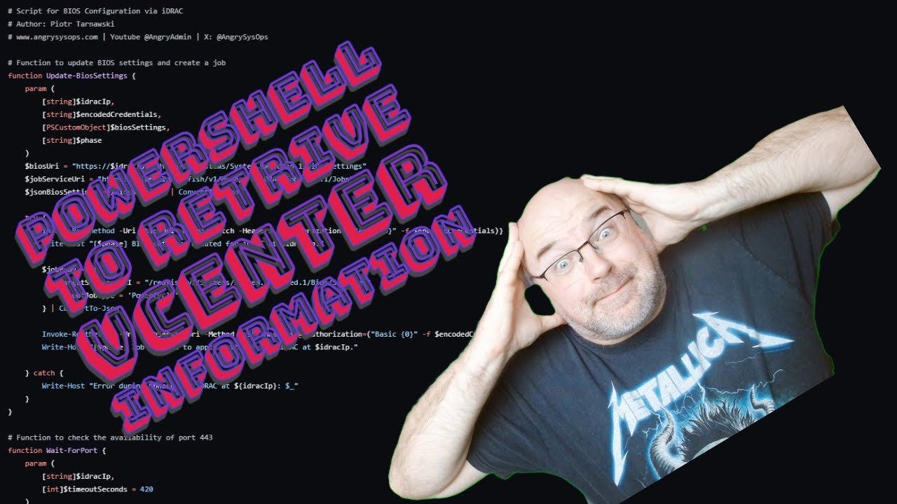 #powershell with Angry Admin, How to get info from your vCenter - YouTube