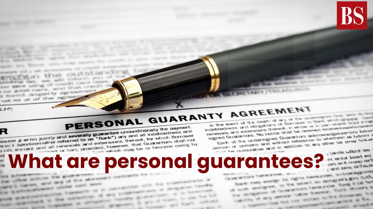 What are personal guarantees? #TMS - YouTube