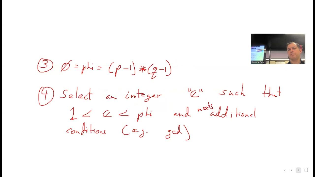 The RSA encryption algorithm and some examples - YouTube