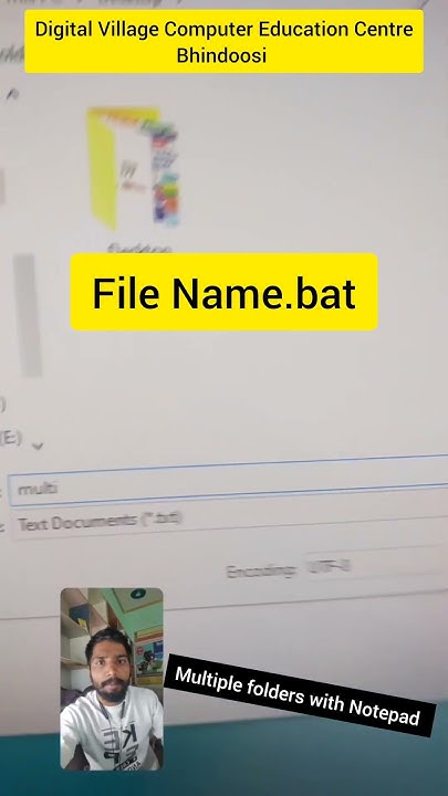 Multiple Folder Using Notepad. #notepadtricks #notepads #notepad #computer #laptop #tricks - YouTube