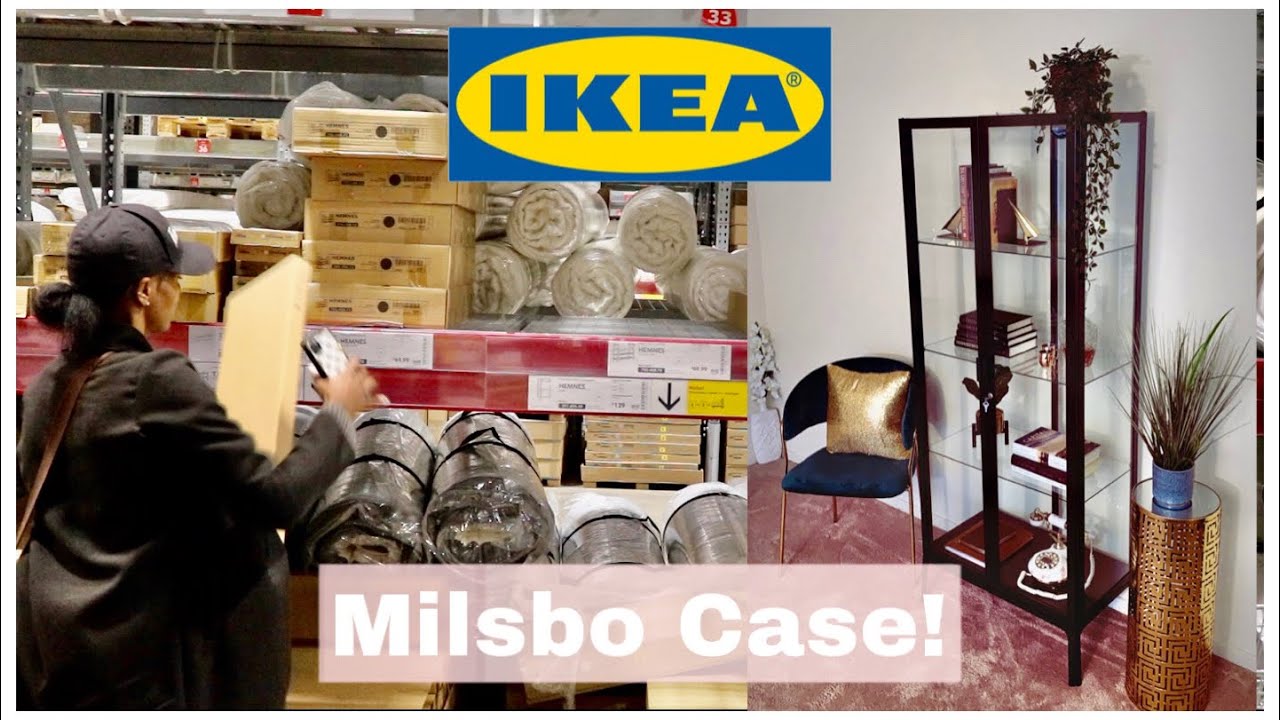 All About My Ikea Milsbo Glass Cabinet | Come Shopping With Me! | Vlog ...