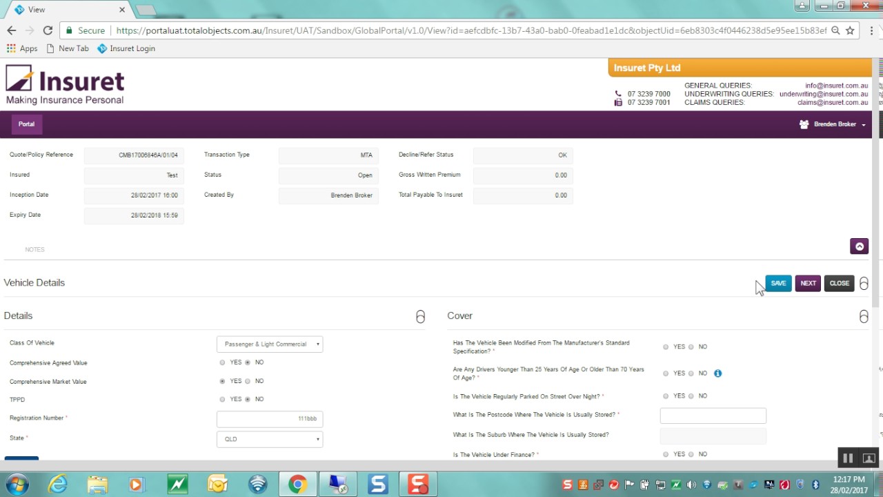 Insuret MTA or Endorsement process - YouTube