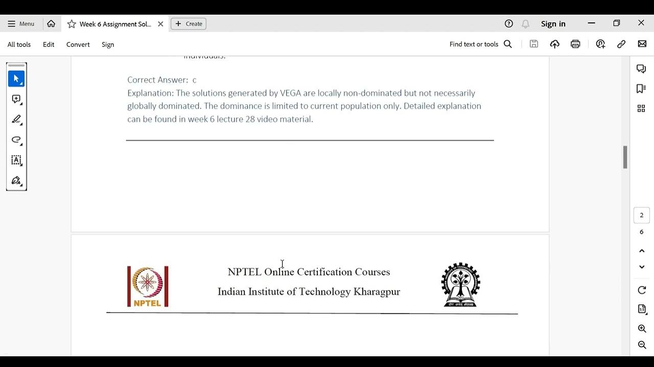 Introduction to Soft Computing Week 6 Assignment 6 Answers Jan march ...