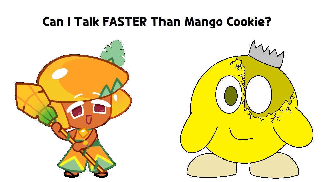 Can I Talk FASTER Than Mango Cookie? (Cookie Run) #Short - YouTube