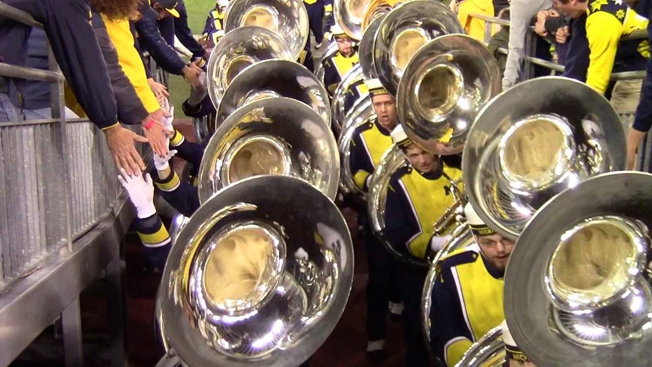 Michigan Marching Band - Game Clips and Post-Game! 11-05-2016 - YouTube