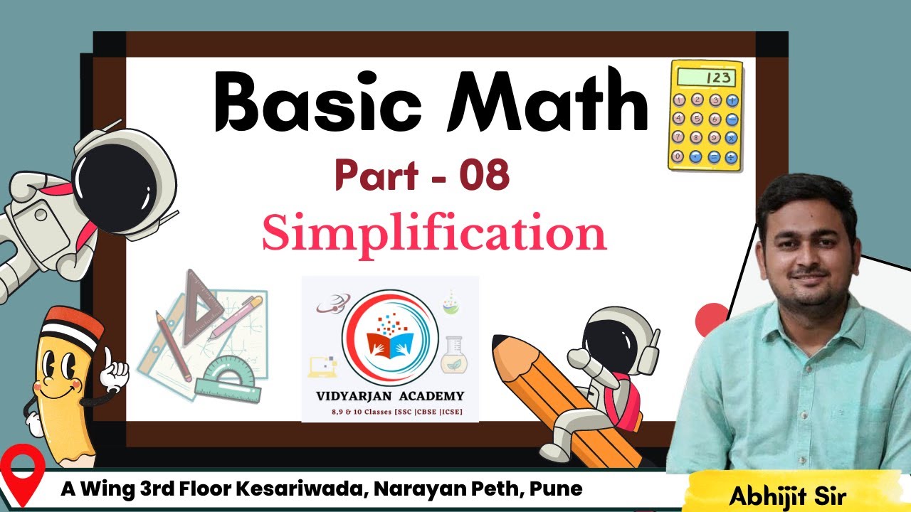 08 - Basic Math's | Simplification | Part -08 | By - Abhijit Sir - YouTube