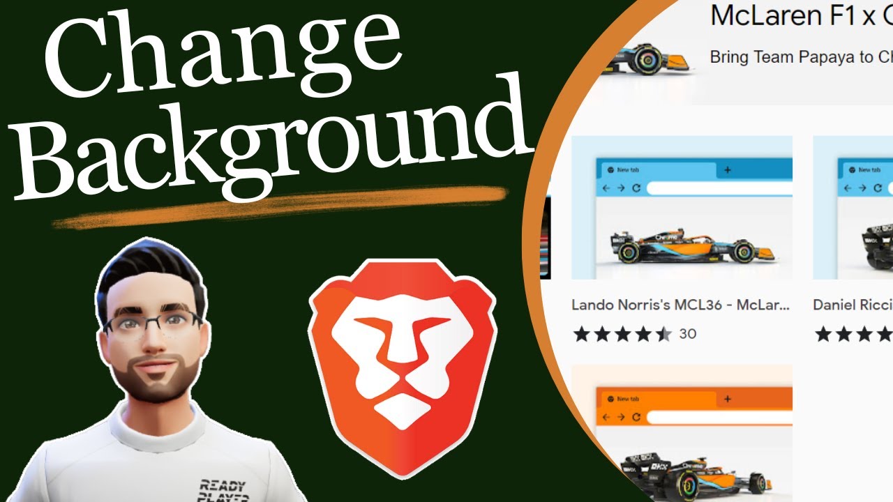How to Change Background Image on Brave Browser | Customize the default ...