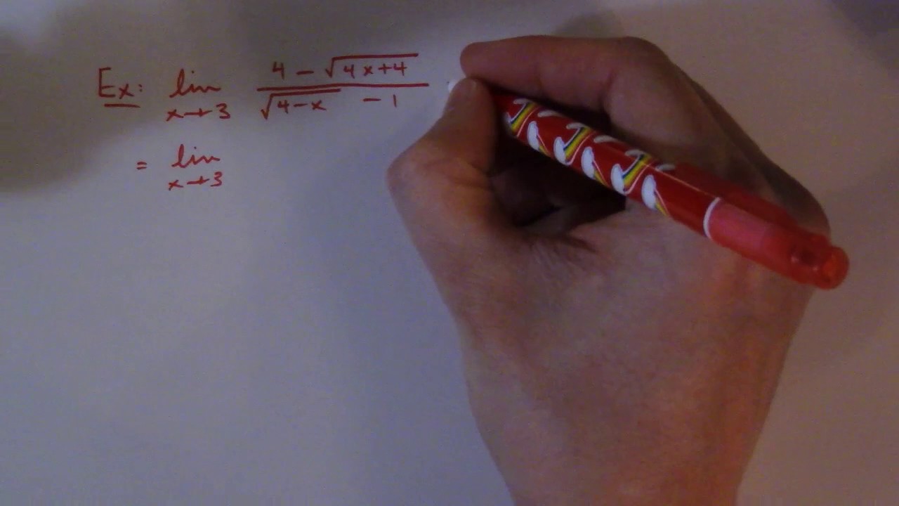 Calculus 1: Limits using Conjugate 3 (Hard Examples) - YouTube