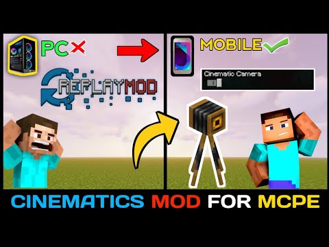 MAKE Cinematic Shots in MCPE || Replay Mod For Minecraft PE 1.19+ || Epic Mods For MCPE 1.19 ...