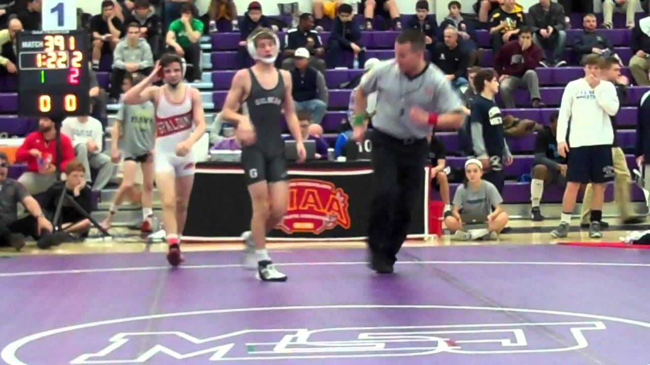 Ryan Garretson (Spalding) vs Cole Brown (Gilman) 106lb MIAA Final - YouTube