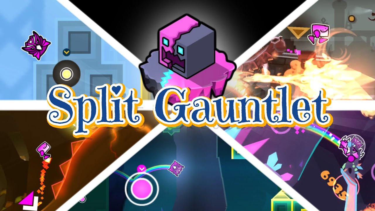 [2.2] Split Gauntlet 100% (All Coins) | Geometry Dash - YouTube