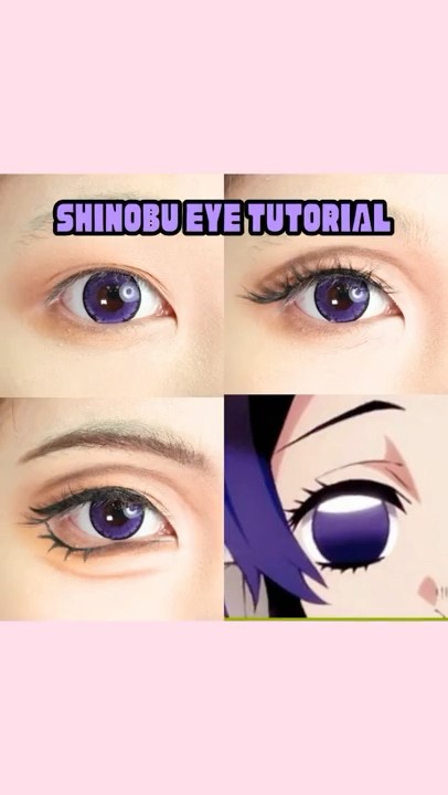 Demon Slayer Shinobu Kochou Eye Tutorial #sweetycon #demonslayer # ...
