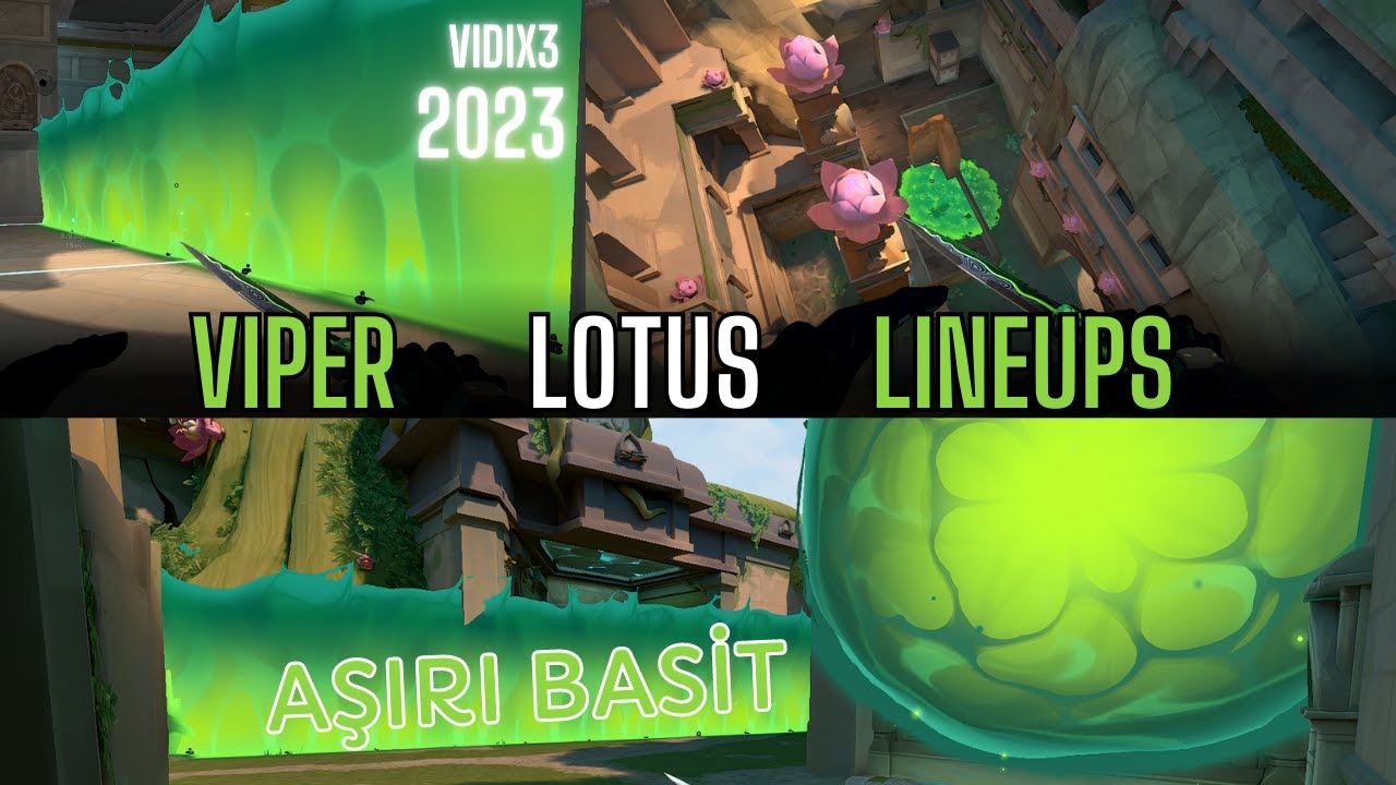 VİPER LOTUS Basit ve Etkili Lineup Taktikleri - 2023 | VALORANT - YouTube