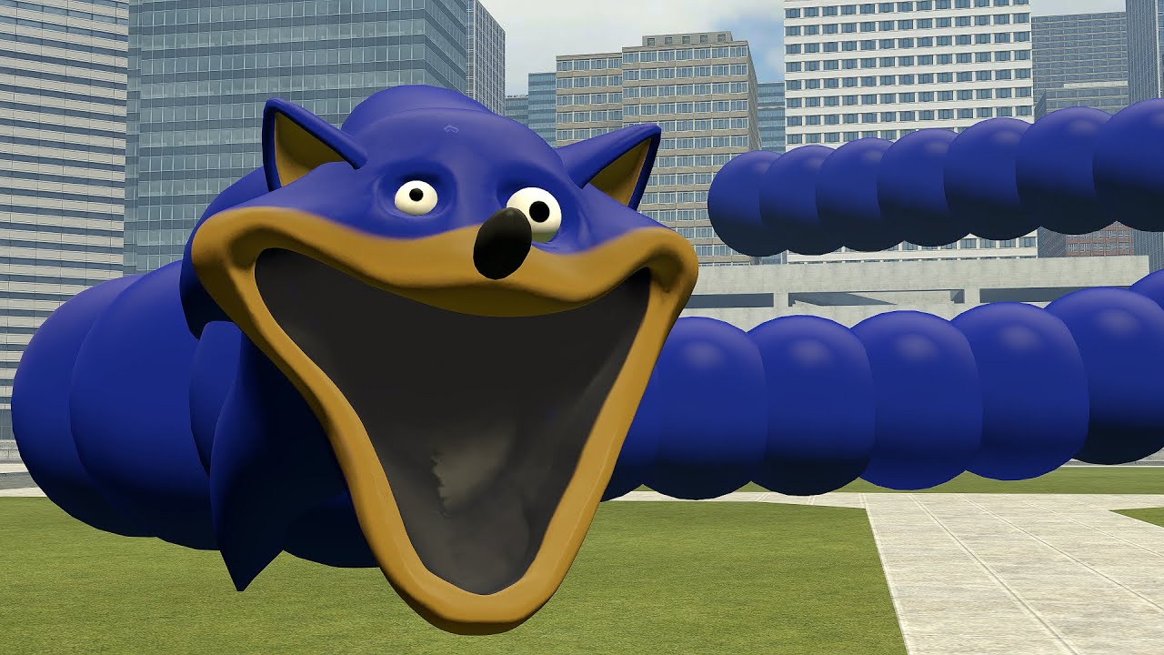 I become new roblox hungry sonic worm in garry's mod! - YouTube