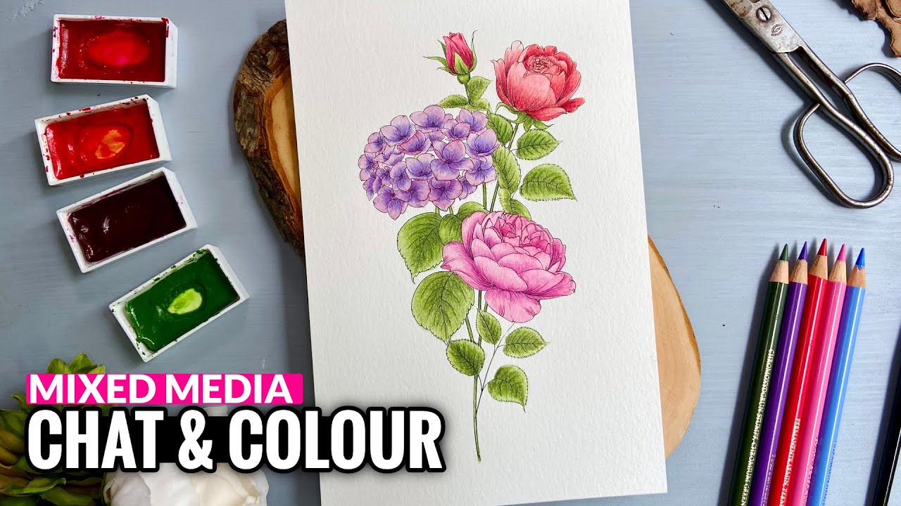 Colour & Chat - Watercolours With Colouring Pencils - Topic: Karen Read ...