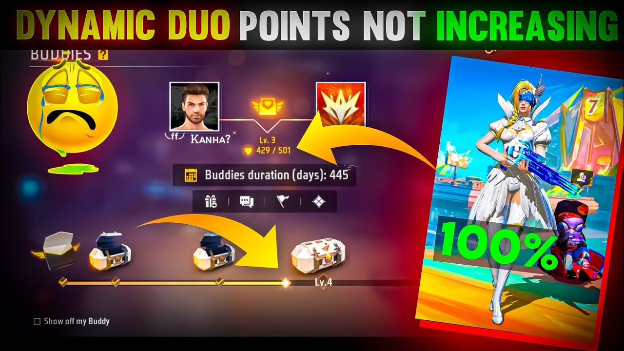 Free Fire Dynamic Duo Not Increasing Problem | Dynamic Duo Not ...
