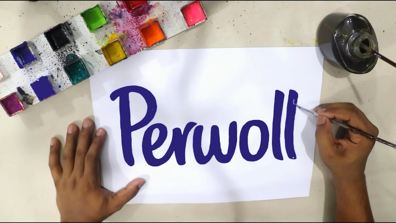 How to draw the Perwoll logo - YouTube