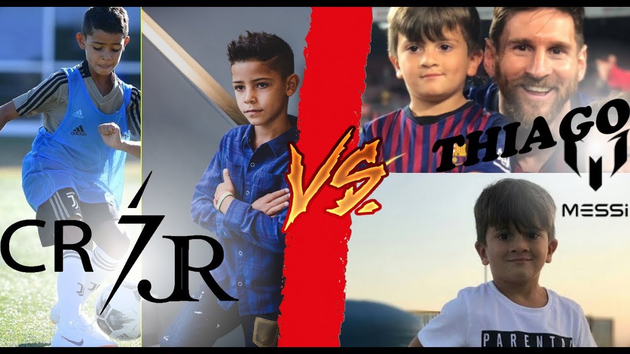 THIAGO MESSI VS CRISTIANO RONALDO JR 2018 - YouTube
