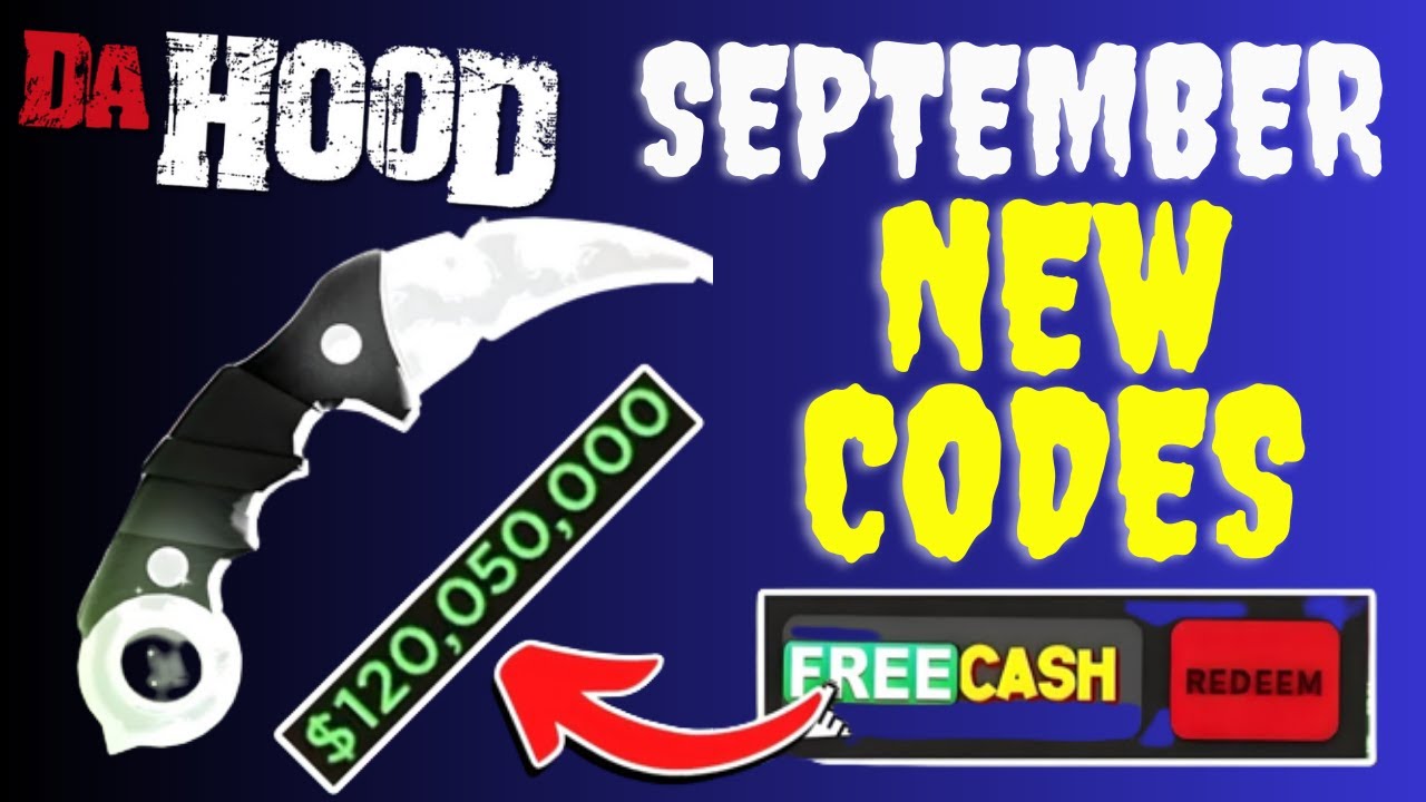 SEPT NEW _ DA HOOD REDEEM CODES 2023 - DA HOOD CODES 2023 - DA HOOD ...