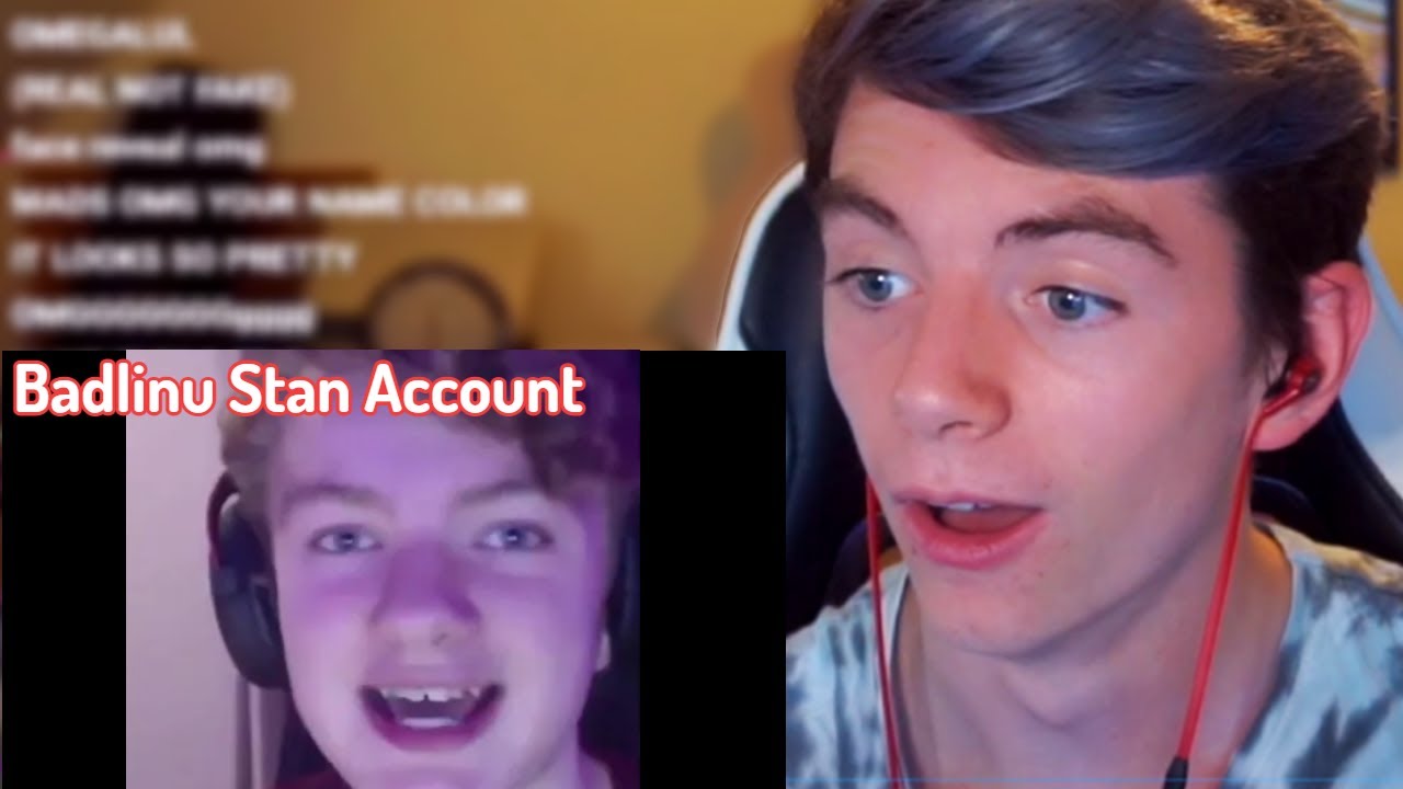 Badlinu Exposes His Old Stan Account - YouTube