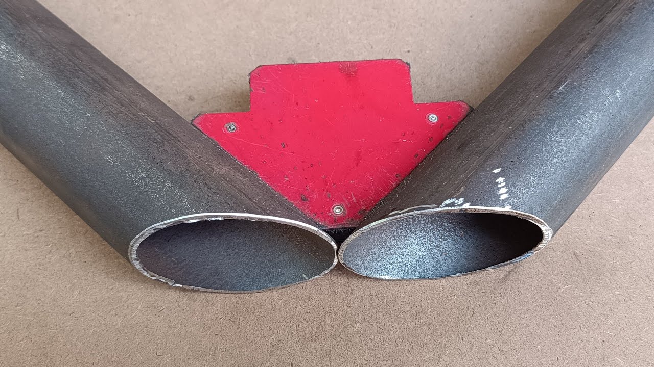 How To Quickly Cut Pipe For 90 Degree Joints / How To Cut Pipe At 45 ...