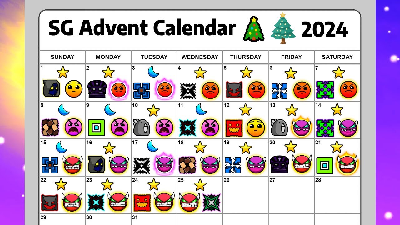 SG Advent Calendar 2024 | Geometry Dash - YouTube