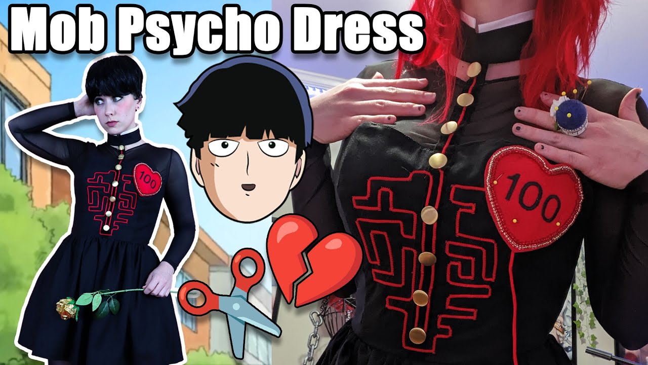 I Made a Mob Psycho 100 Dress for Valentine's Day - YouTube
