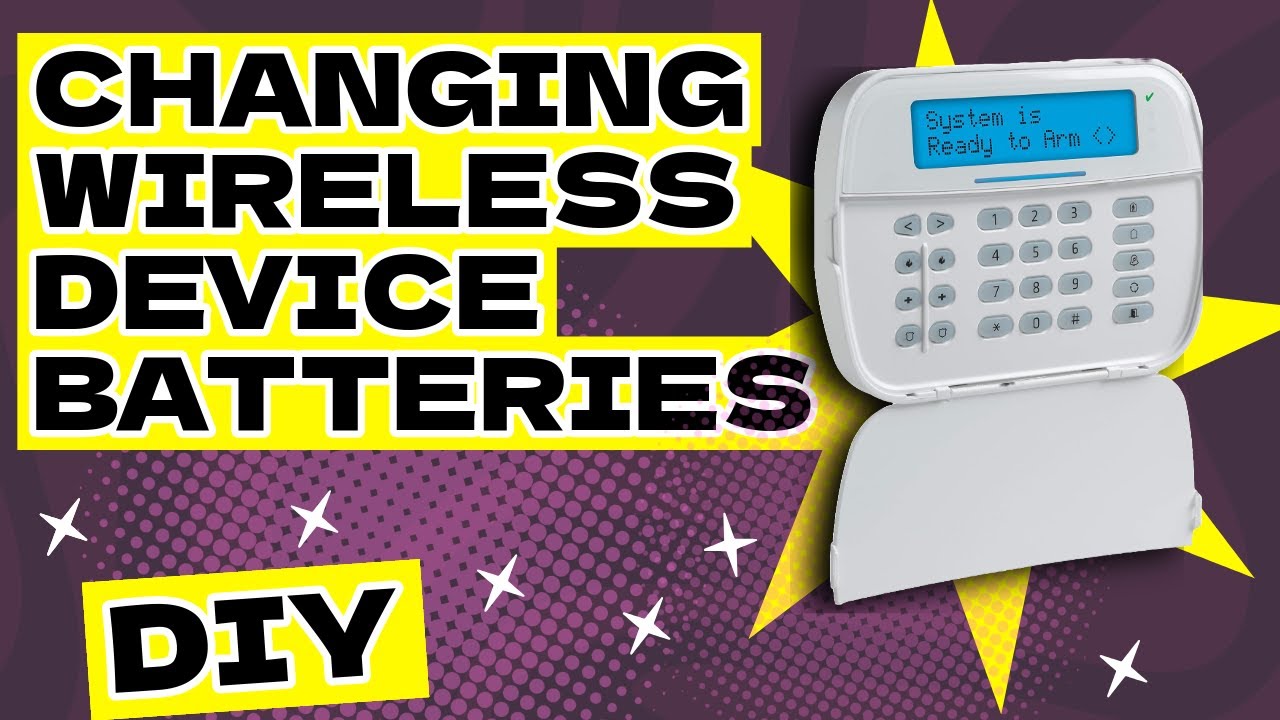 How to change wireless device batteries for your security system! - YouTube