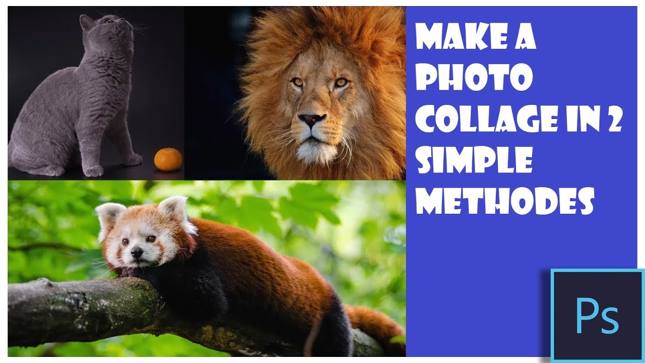 How to make a photo collage - Photoshop CC Tutorial (Basic) - YouTube