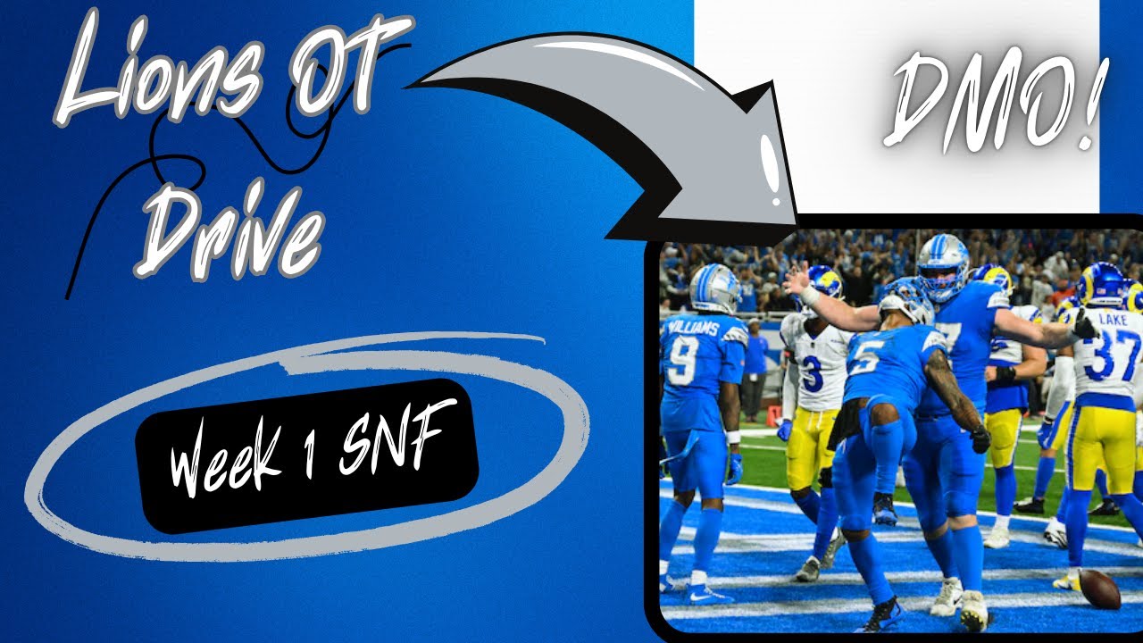 2024 Week 1 Detroit Lions OT TD Drive - David Montgomery (Knuckles ...
