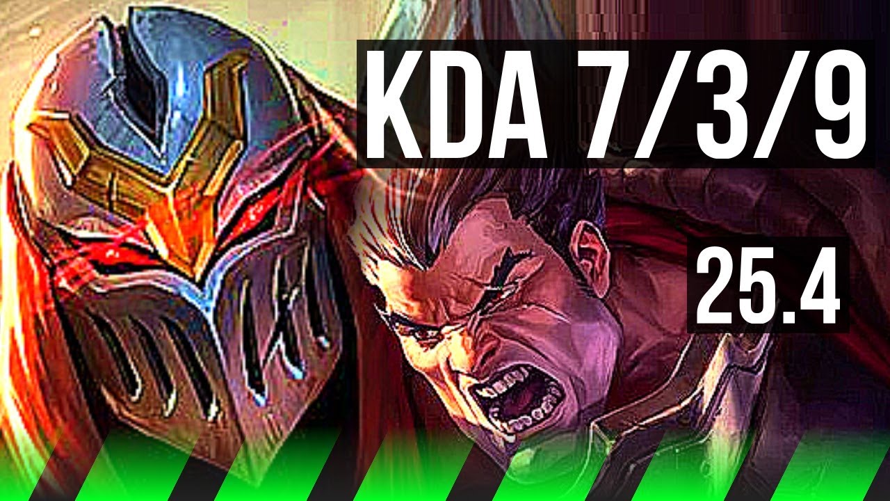 ZED vs DARIUS (JGL) | 7/3/9 | EUW Master | 25.4 - YouTube