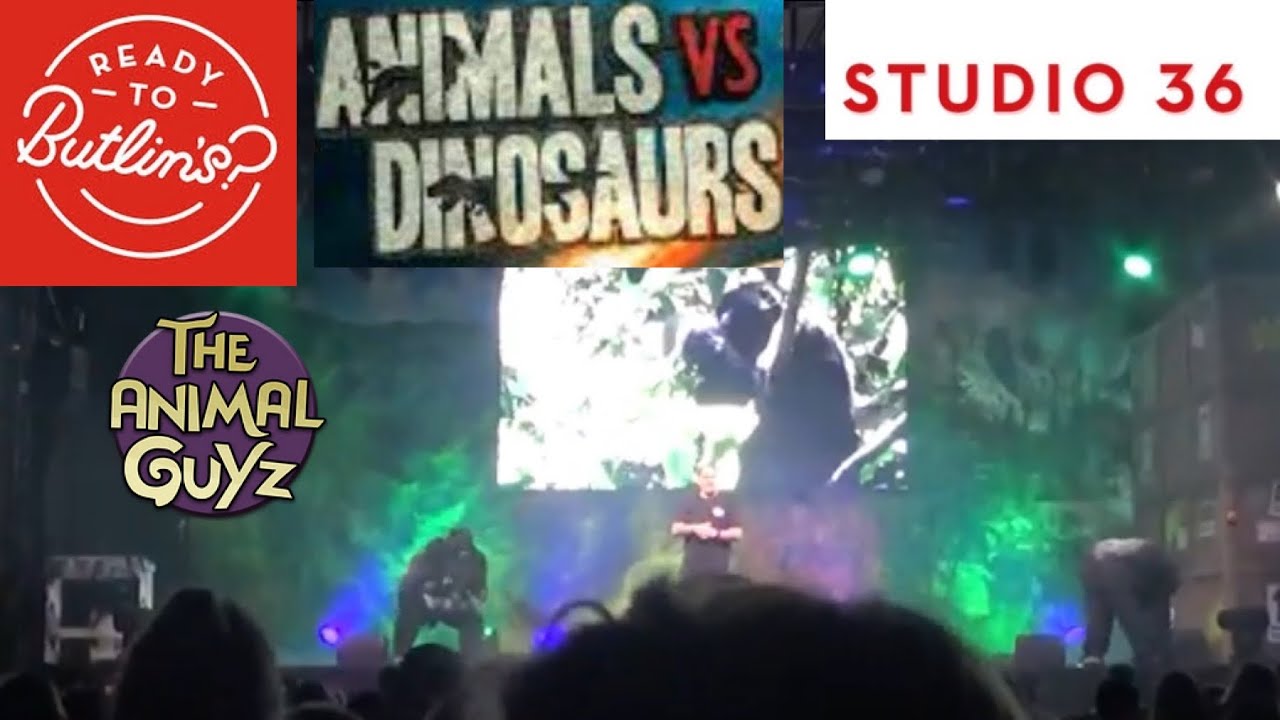 Animals VS Dinosaurs / Butlins Minehead / August 2023 - YouTube