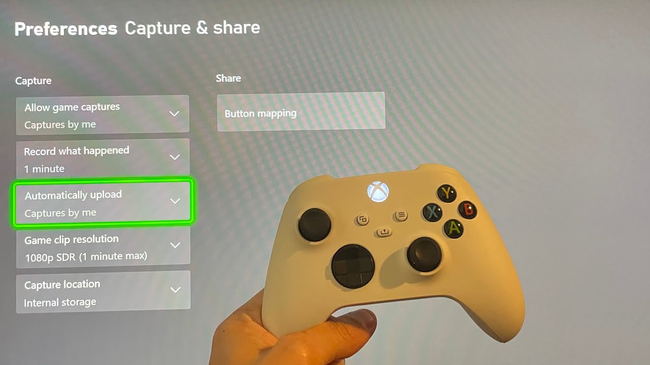 Xbox Series X/S: How to Change “Automatically Upload Captures” Setting ...