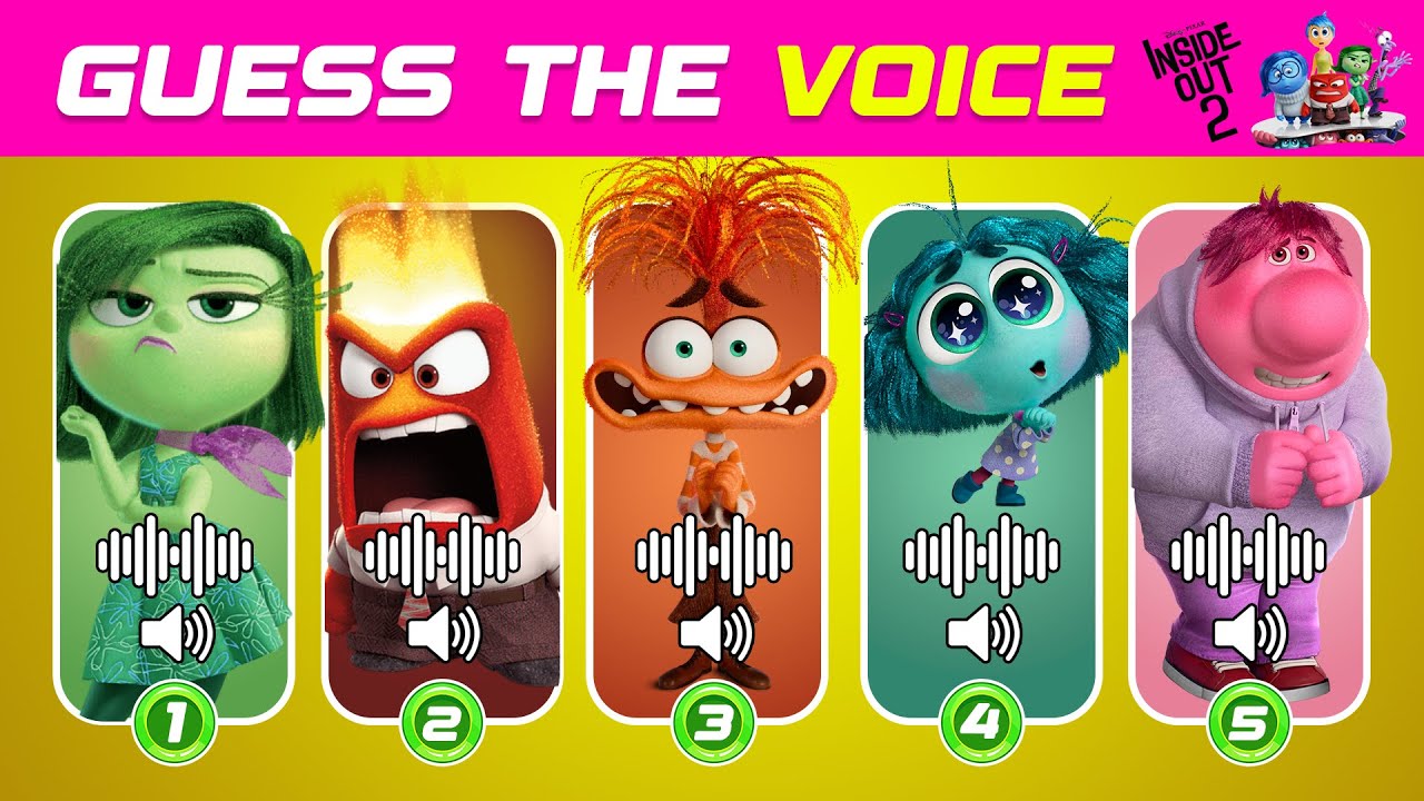 🔊 Guess The Voice...! Inside Out 2 Movie 🔥 Joy, Envy, Embarrassment ...