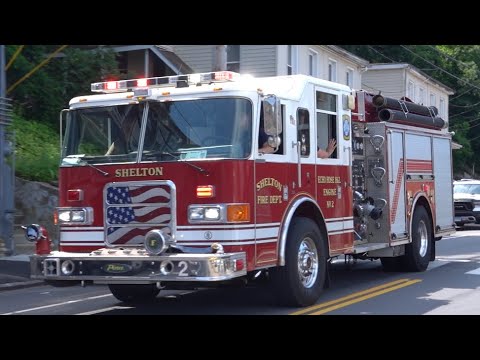 Echo Hose Volunteer Fire Company of Shelton Engine 2 Responding - YouTube