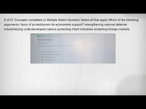 2 of 21 Concepts completed (i) Multiple Select Question Select all that apply Which of the ...
