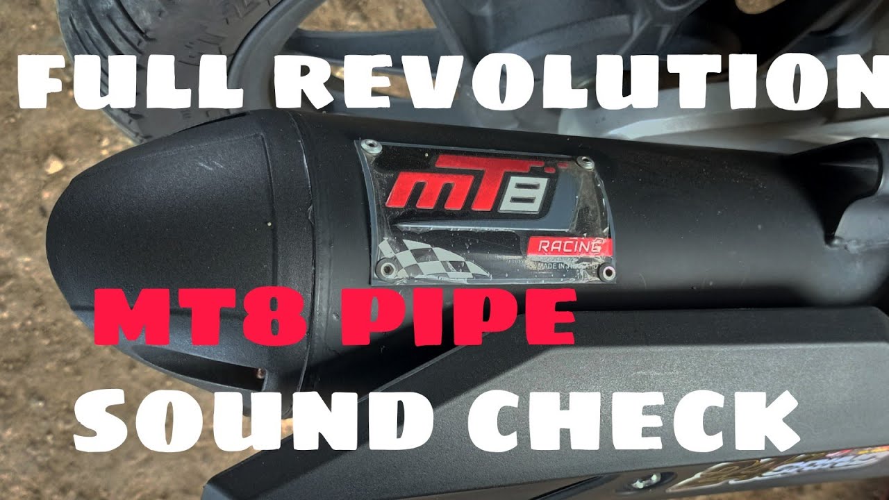 Honda click MT8 PIPE full rev. sound check/best PIPE FOR CLICK125 - YouTube