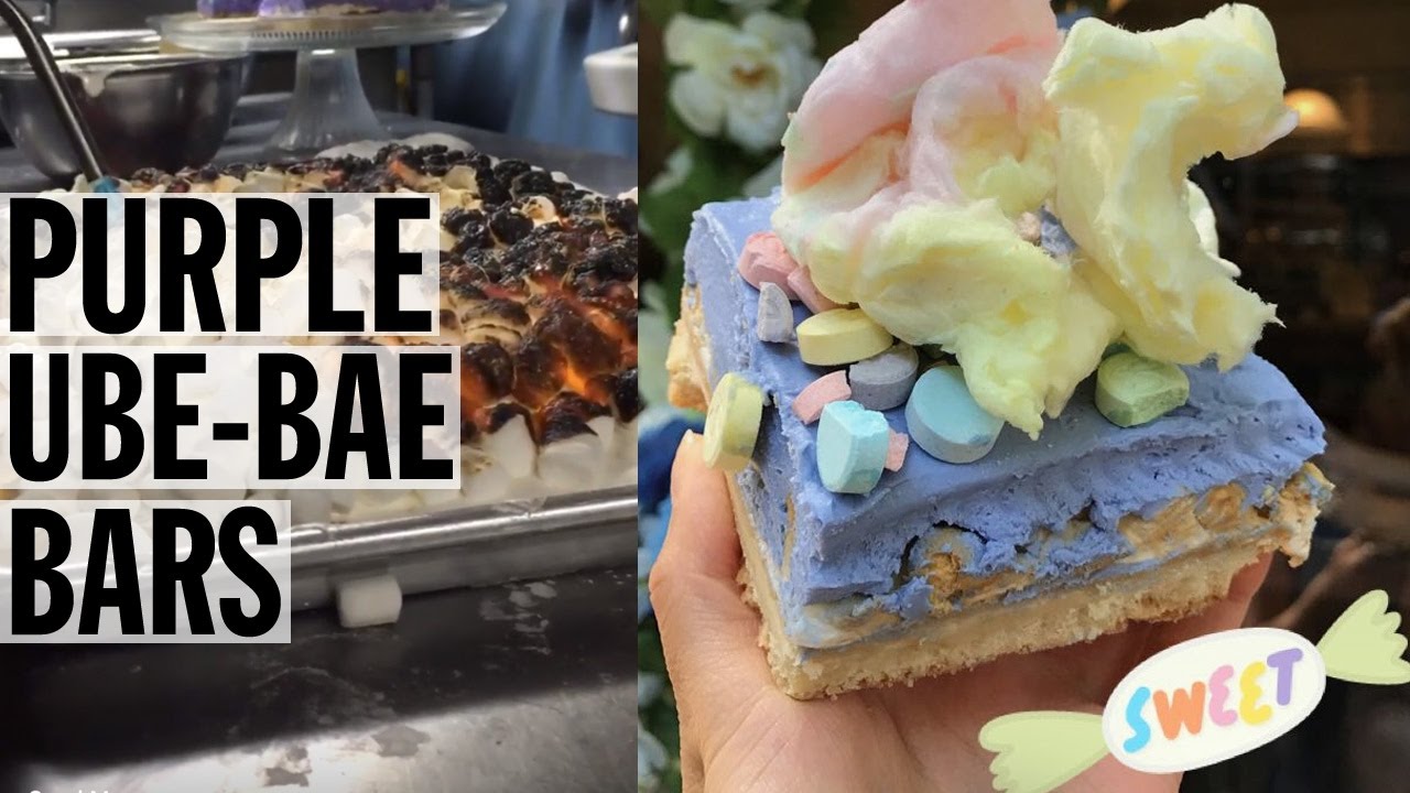 Cotton Candy Ube-Bae Bar at Milk & Cookies Bakery | Food Network - YouTube