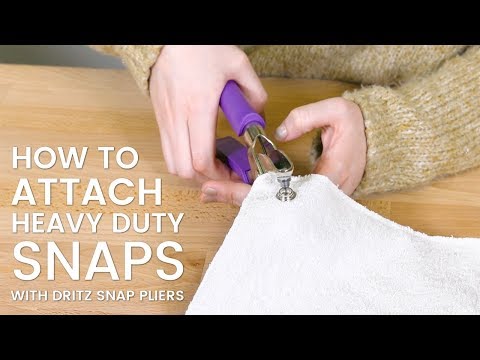 How to Attach Heavy Duty Snaps with Dritz Snap Pliers