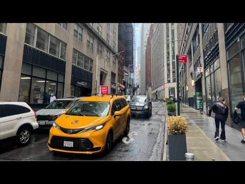 New York City LIVE Manhattan Rain Walk