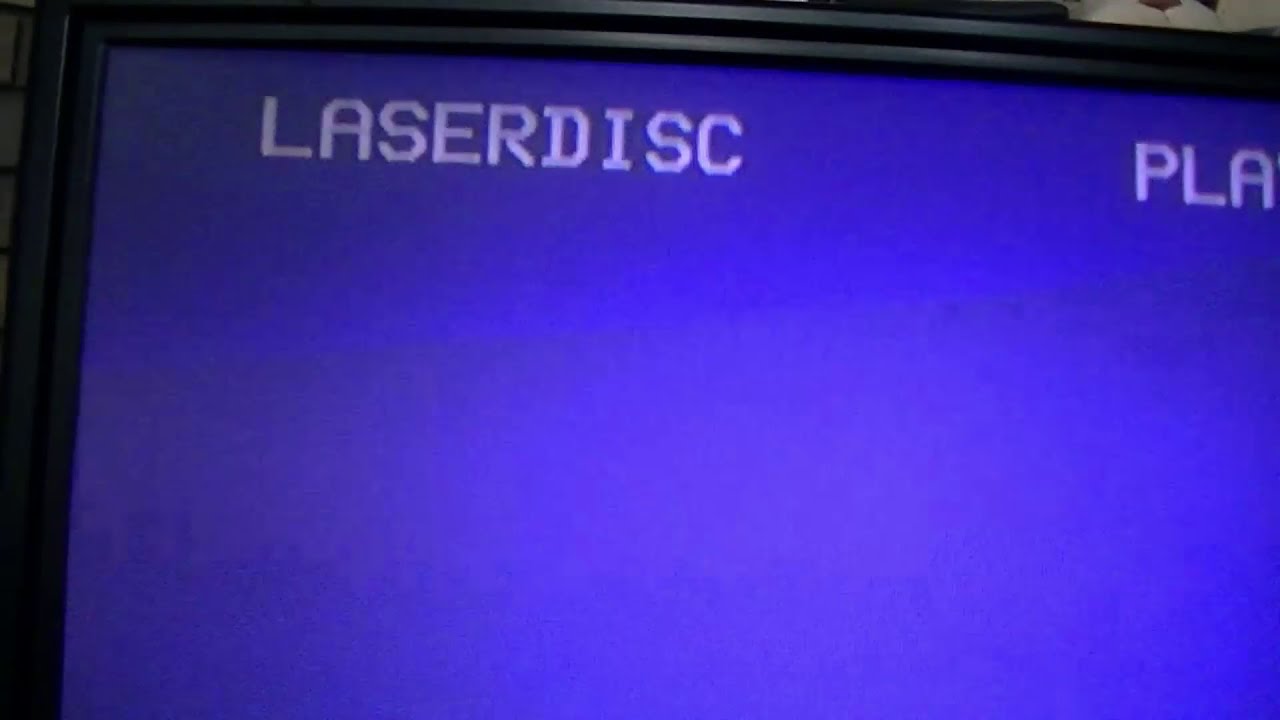 Video Test Of My LaserDisc Player On My Pioneer Rear Projection TV ...