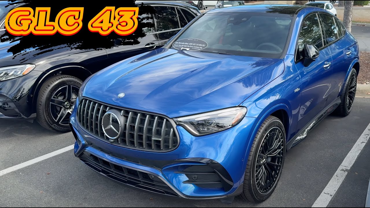 2026 STARLING BLUE METALLIC X254 MERCEDES-BENZ AMG GLC 43 COUPE - YouTube