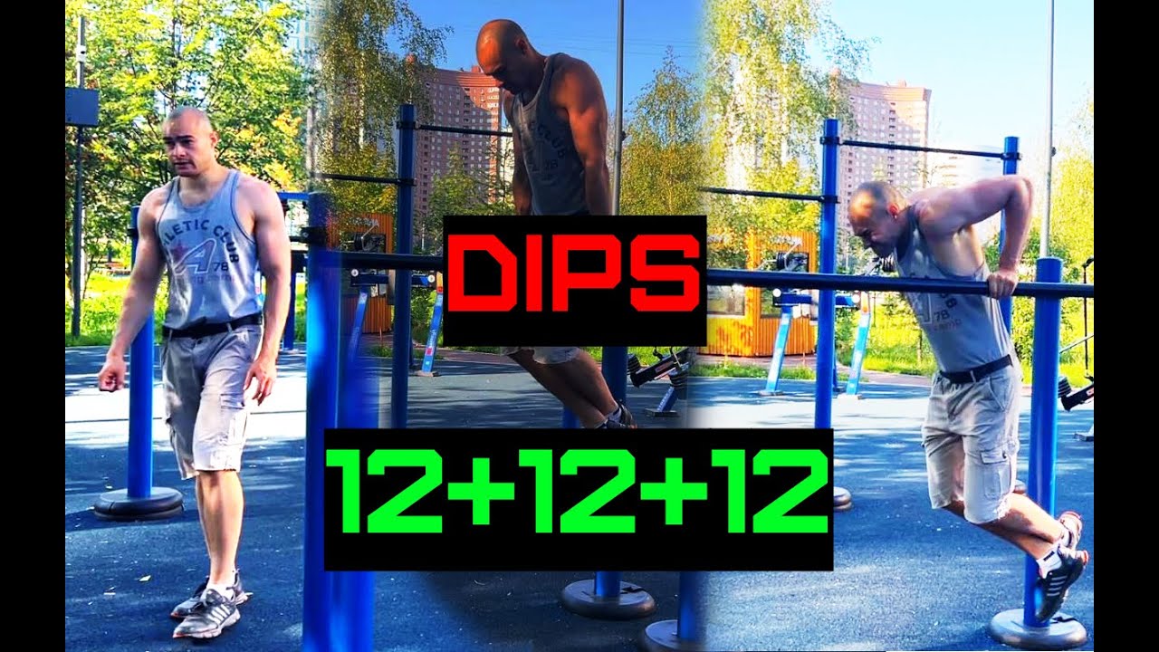 Dips - push session in the US Army (36 times) - YouTube