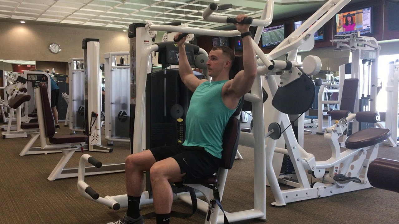 TechnoGym Wide Grip Lat Pulldown - YouTube