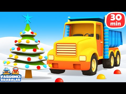 Yardımcı Arabalar Yeni Yıl kutluyor! Çocuklar için çizgi film - ÖZEL BÖLÜMLER!